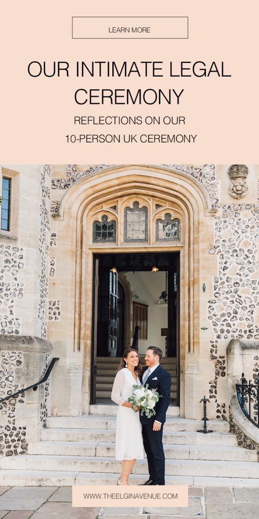advice for a small wedding: our experience of a small legal ceremony
